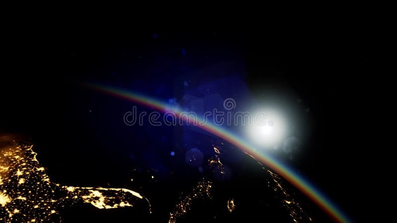 Space Sun and Planet Earth at Night Stock Video - Video of nature ... Space Sun and Planet Earth at Night Stock Video - Video of nature ...