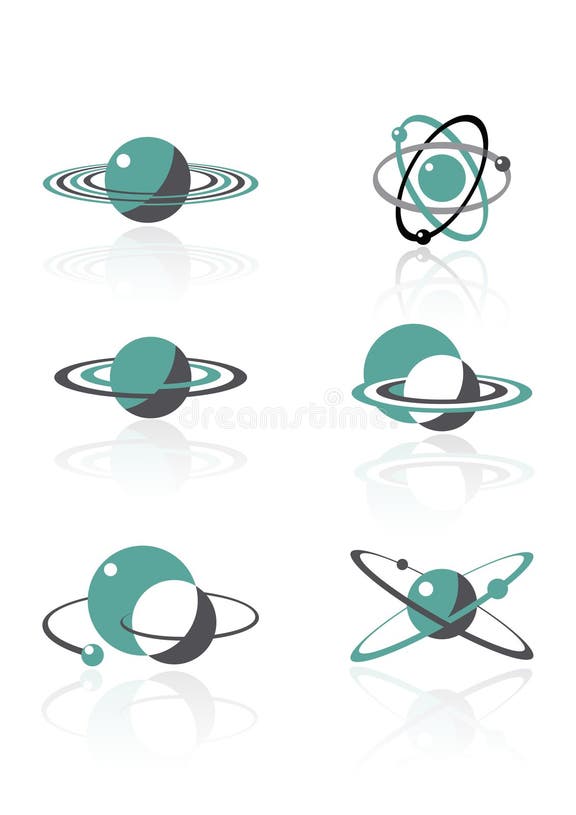 Space symbols stock vector. Illustration of retro, jupiter - 8136454
