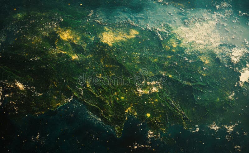 A Space-taken Satellite Image Reveals the Summer Forest S Natural ...