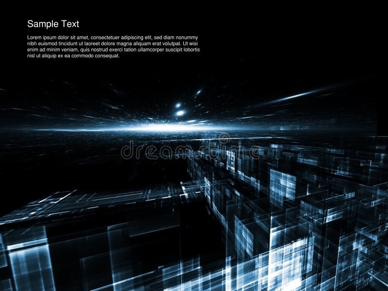 Space Technologies Abstract Stock Photo - Image of black, blue: 18102916