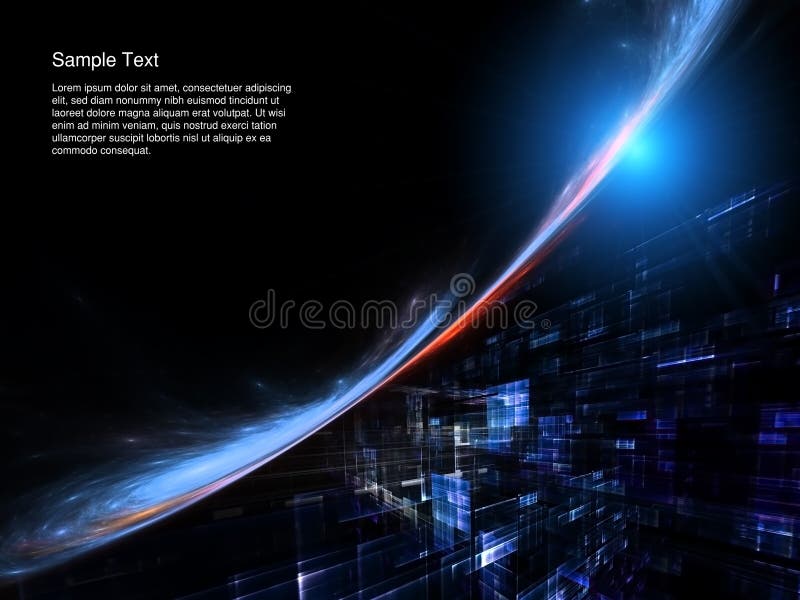 Space Technologies Abstract Stock Illustration - Illustration of modern ...