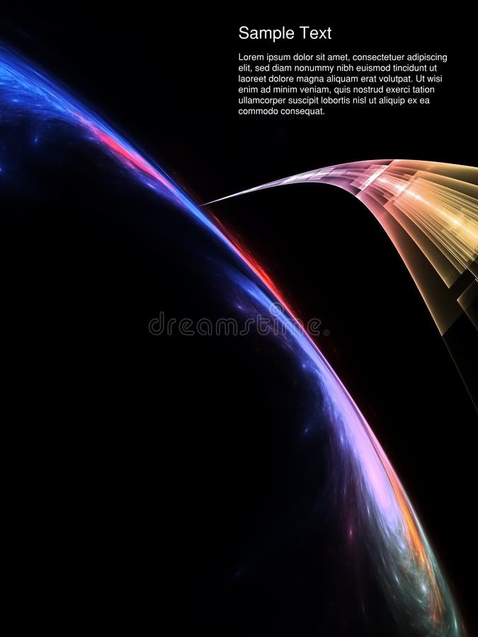 Space Technologies Abstract Stock Illustration - Illustration of space ...