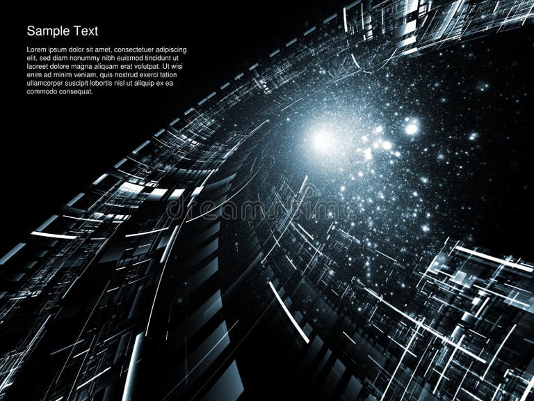 Space Technologies Abstract Stock Illustration - Illustration of ...