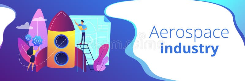 Space Technology Concept Banner Header. Stock Vector - Illustration of ...