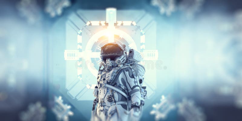 Space Technology Concept . Mixed Media Stock Image - Image of network ...