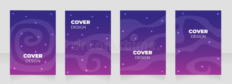 Space Technology and Exploration Blank Brochure Design Stock Vector ...
