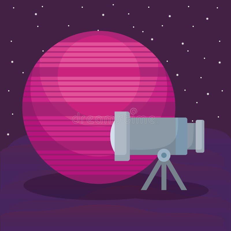 Space telescope design stock vector. Illustration of science - 137348536