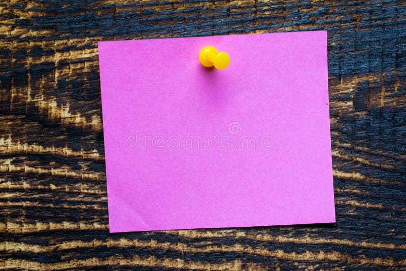Space for Text, Blank Note on a Notice Board. Autumn Background with ...