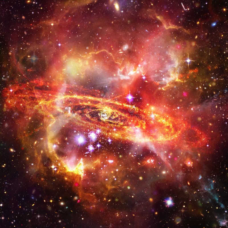 Galaxy and Stars. the Elements of this Image Furnished by NASA Stock ...