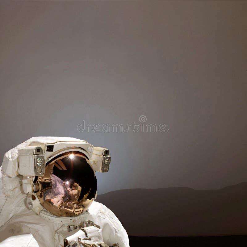 Spaceman Walks on the Alien Planet. the Elements of this Image ...