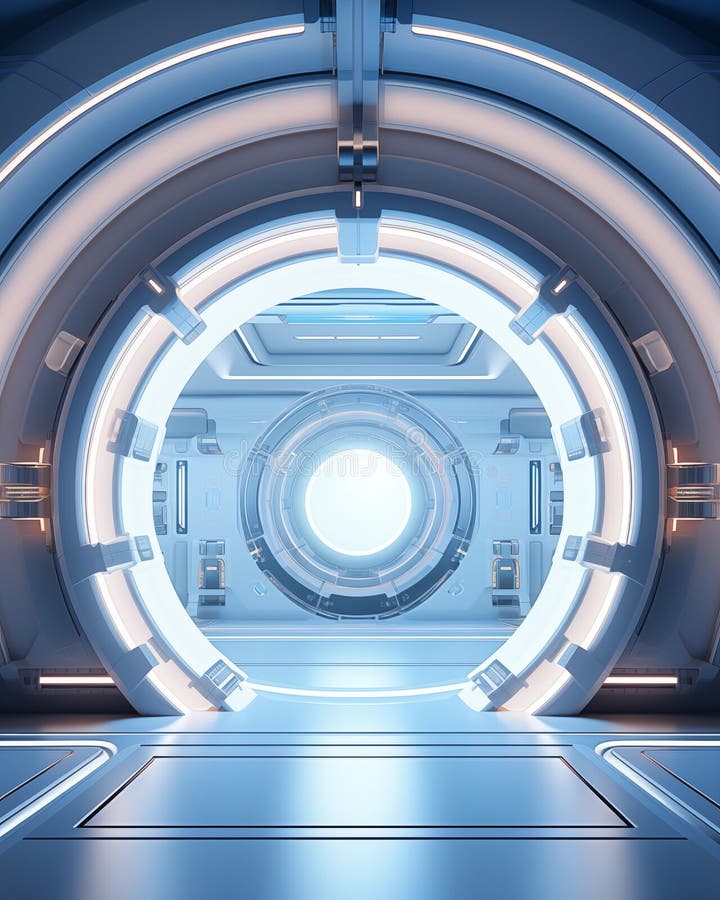 Laboratory, Hall, Room on a Spaceship, Beautiful, Clean, High-tech ...