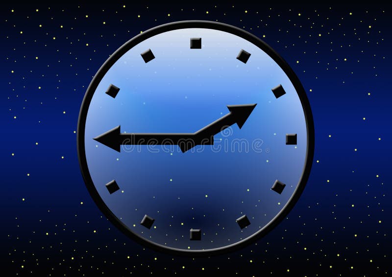 Space time stock illustration. Illustration of hour, blue - 4641900
