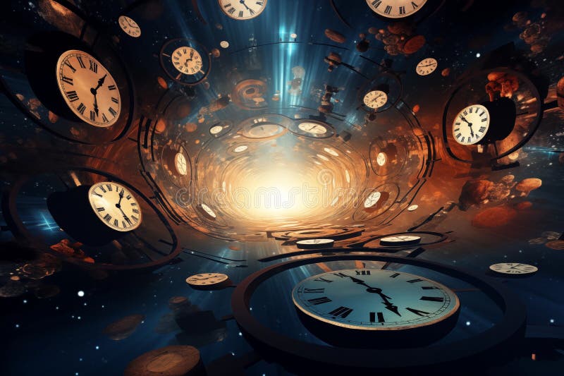 Space of Time Dimension Concept. Time Theory. by Generate Ai Stock ...