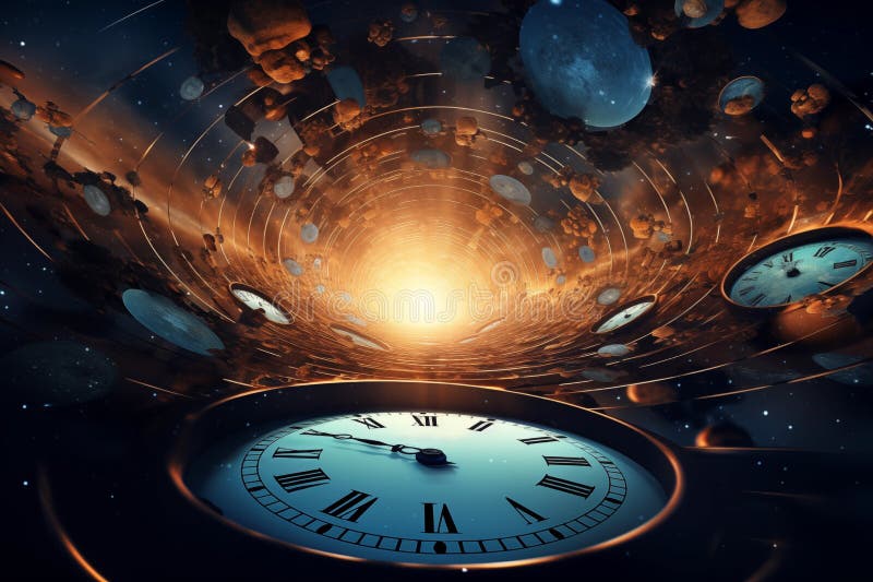 Space of Time Dimension Concept. Time Theory. by Generate Ai Stock ...