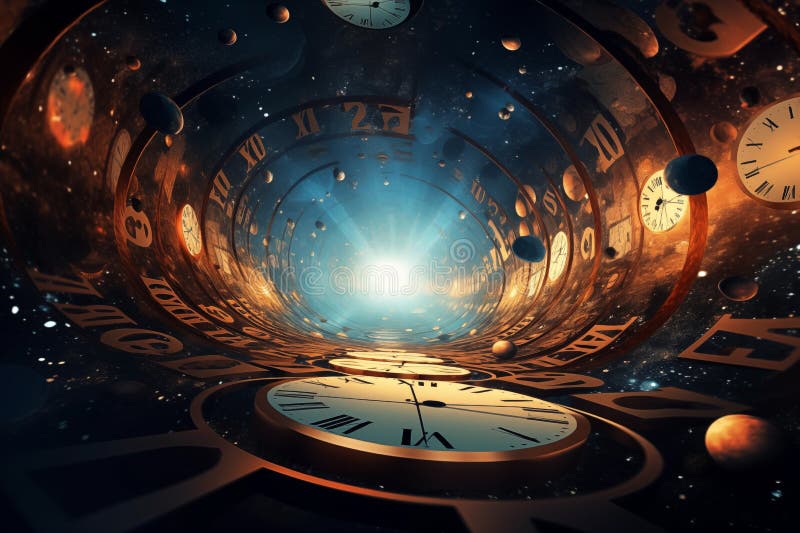 Space of Time Dimension Concept. Time Theory. by Generate Ai Stock ...