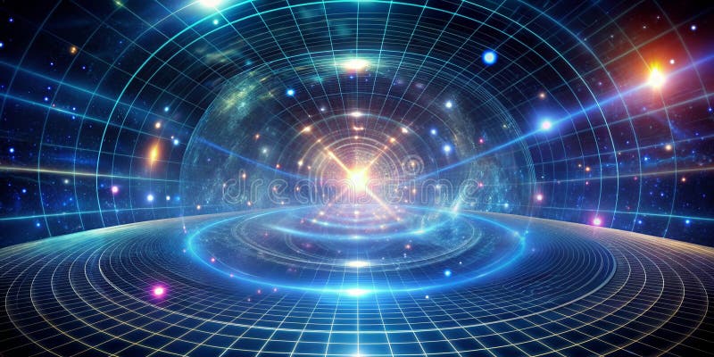 Space of Time Dimension Concept Time Theory AI-Created Content Stock ...