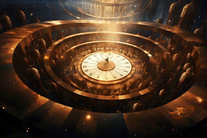 Space of Time Dimension Concept, Universe, Illusion, Time Theory ...