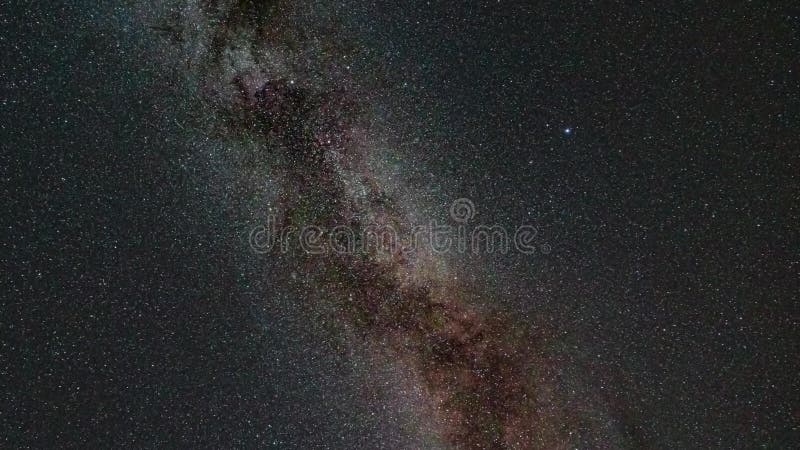 Space Time Lapse Video. Milky Way and Starry Sky Timelapse Stock ...