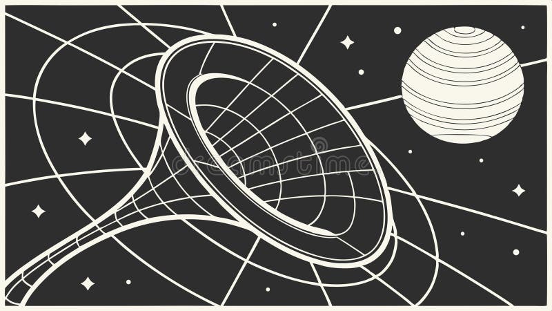Gravitational Distortion Stock Illustrations – 913 Gravitational ...