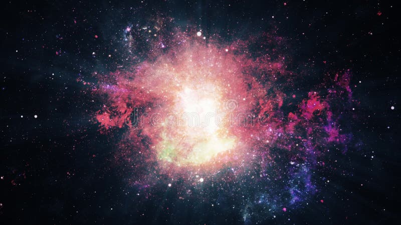 Colorful Supernova Explosion in Space. Brilliant Supernova Explosion ...