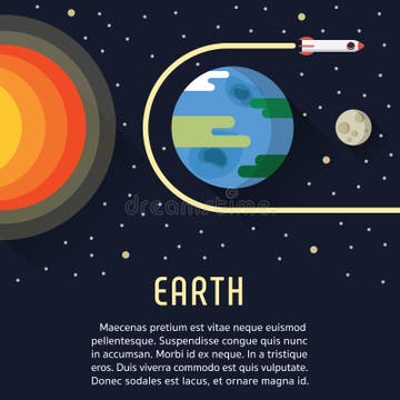 Space travel vector stock vector. Illustration of planet - 143039918