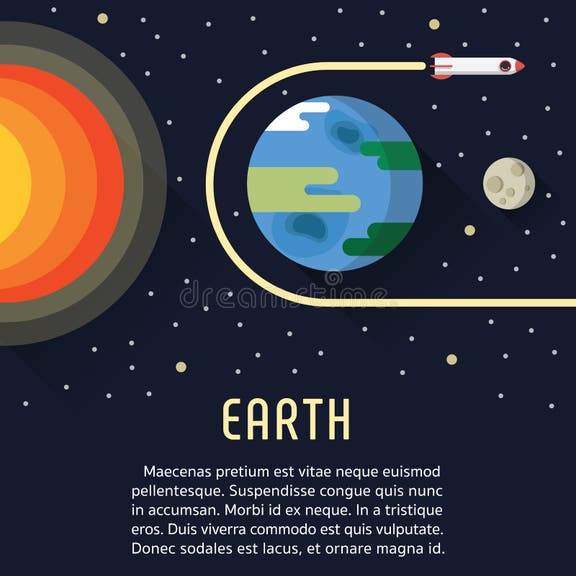 Space travel vector stock vector. Illustration of planet - 143039918