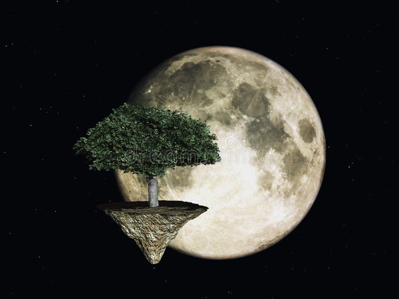 Space tree stock illustration. Illustration of planet - 9274272