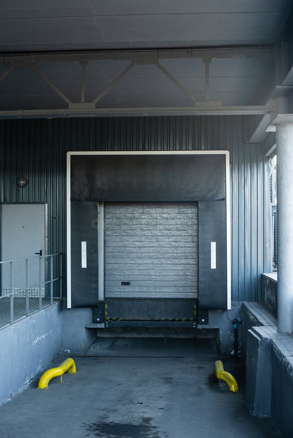 Space for Unloading and Loading Cargo from Trucks Stock Image - Image ...