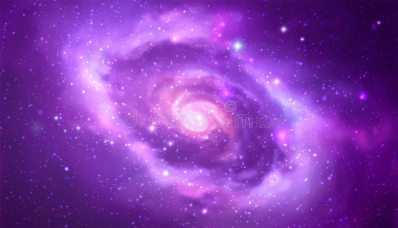 Space Vector Background with Realistic Nebula and Shining Stars. Magic ...