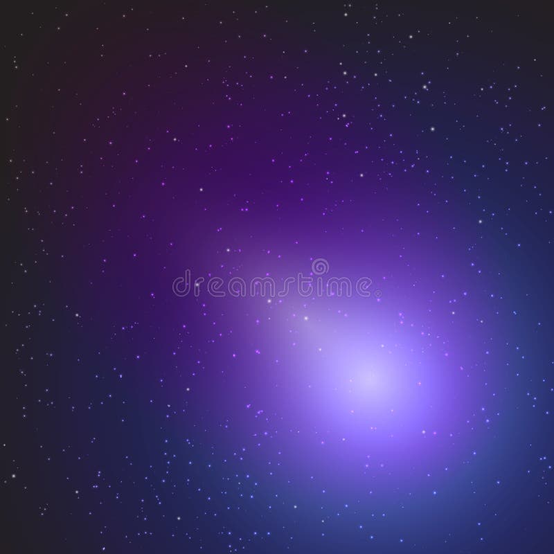 Space Vector Background with Stars. Universe Illustration. Colored ...