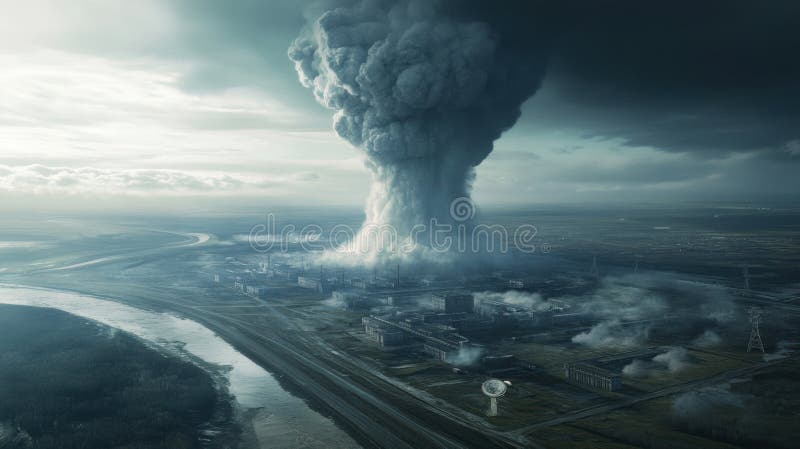 Space View of an Abandoned Radiation Zone, Plumes of Toxic Steam in the ...