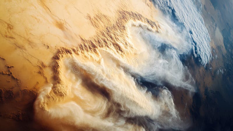 Space View of a Massive Sandstorm Over Australia S Outback, Stunning ...