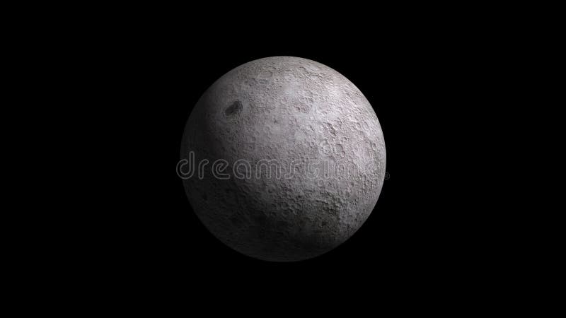 Space View on Moon, Rotating 360 Degrees. Stock Video - Video of ...