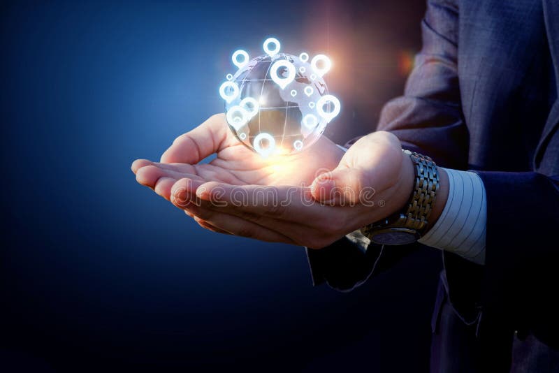 Space Vision for the Business in the World. Stock Photo - Image of ...