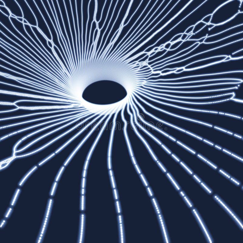 Space Vortex. Black Hole Made from Flying Particles. Abstract ...