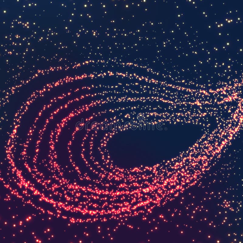 Space Vortex Vector. Abstract Background with Star Warp, Stars Burst or ...