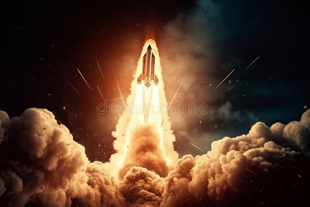 Space Wallpaper Rocket Launch Explosion with Fire Exploding ...