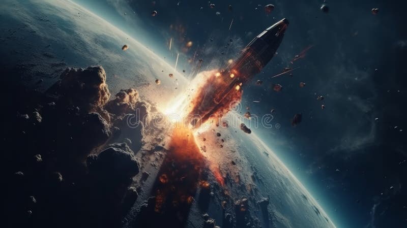 Space Wallpaper Rocket Launch Explosion with Fire Exploding ...