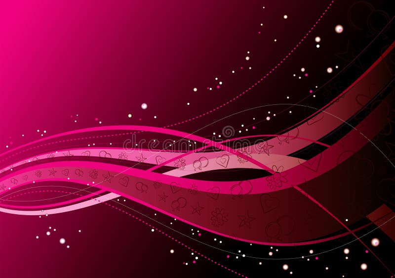 Space wave stock vector. Illustration of heart, flower - 5894213