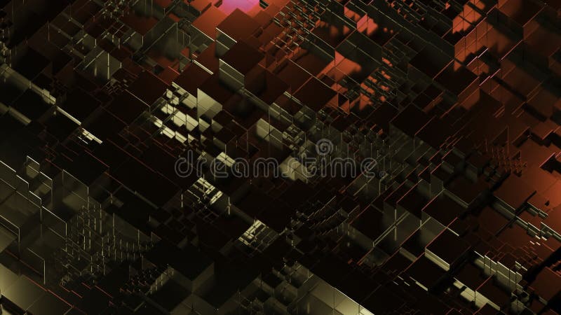 Space with Wave Distortions and Square Shapes. Design. Distortion Waves ...