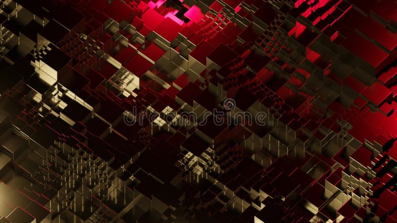 Space with Wave Distortions and Square Shapes. Design. Distortion Waves ...