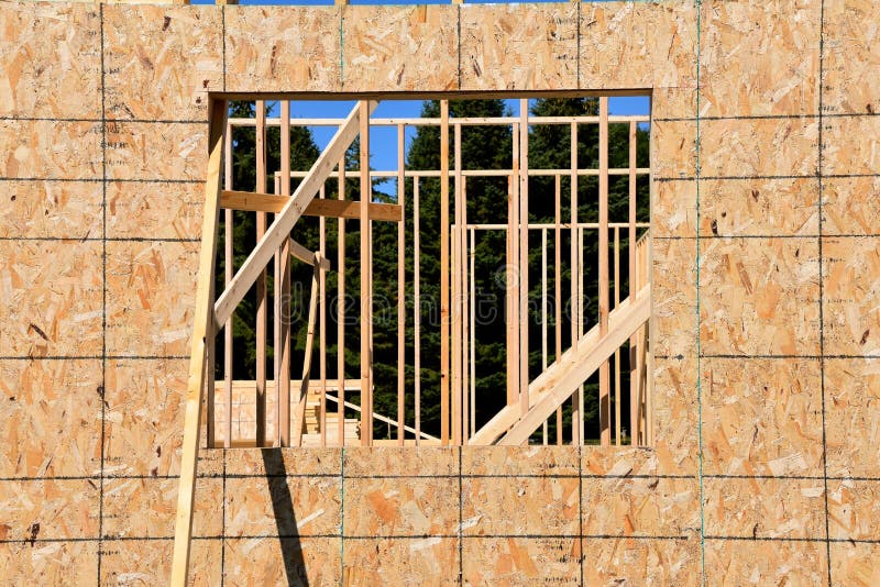 Space for Window on a Construction Building Stock Image - Image of ...