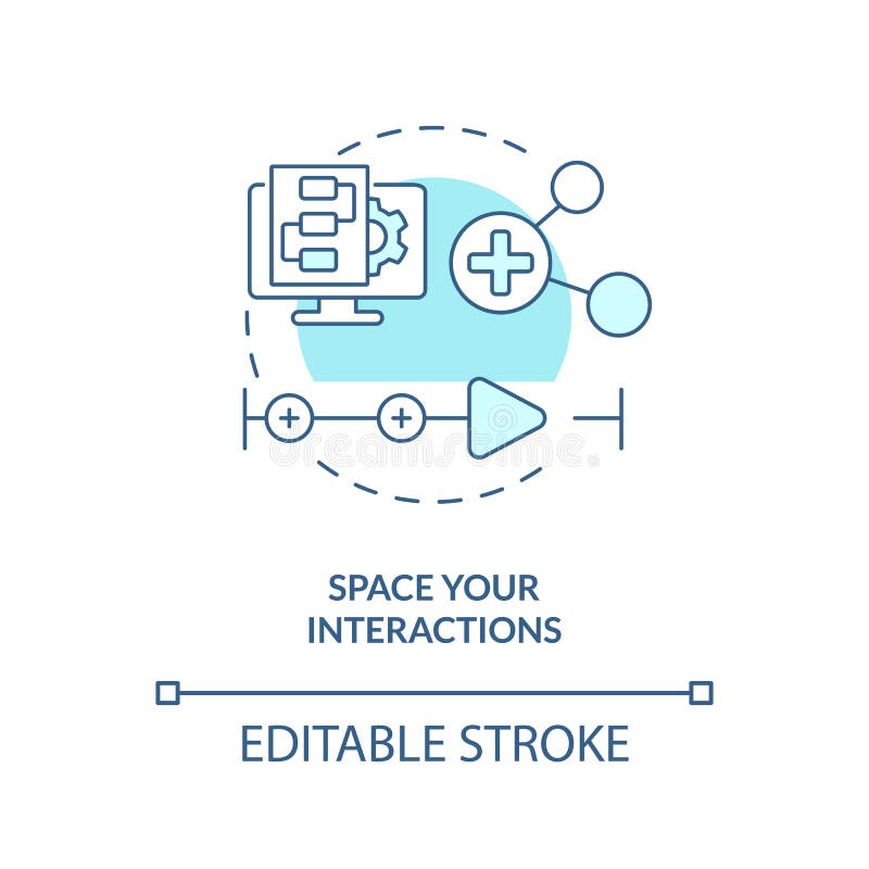 Space Your Interactions Turquoise Concept Icon Stock Vector ... Space Your Interactions Turquoise Concept Icon Stock Vector ...