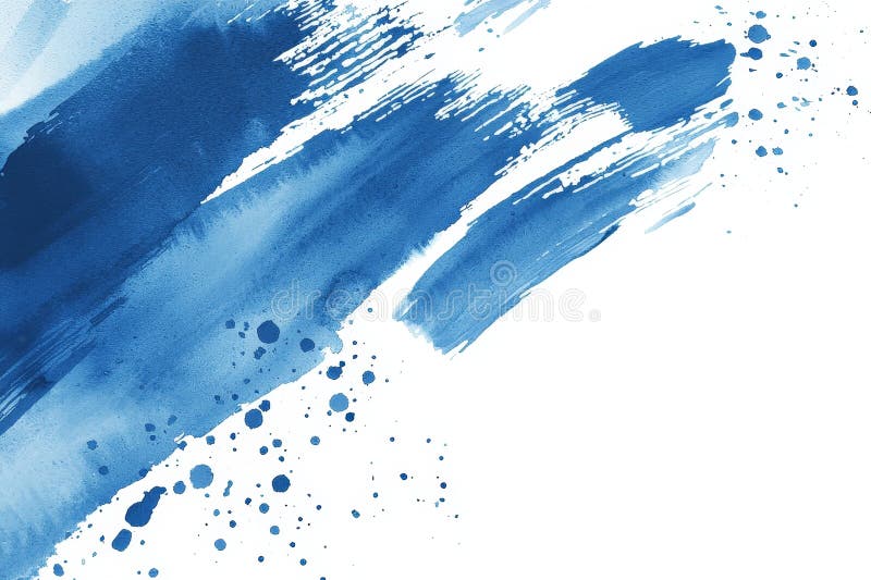 With a Space for Your Own Text, Paint Blue Strokes Brush Stroke Color ...