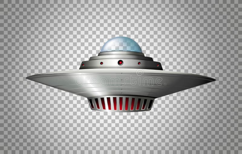 Spacecraft Design on Transparent Background Stock Vector - Illustration ...