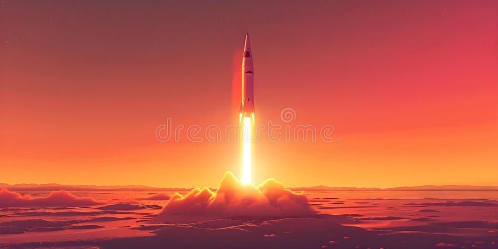 Spacecraft Launching into Orbit. Concept Spacecraft, Launching, Orbit ...