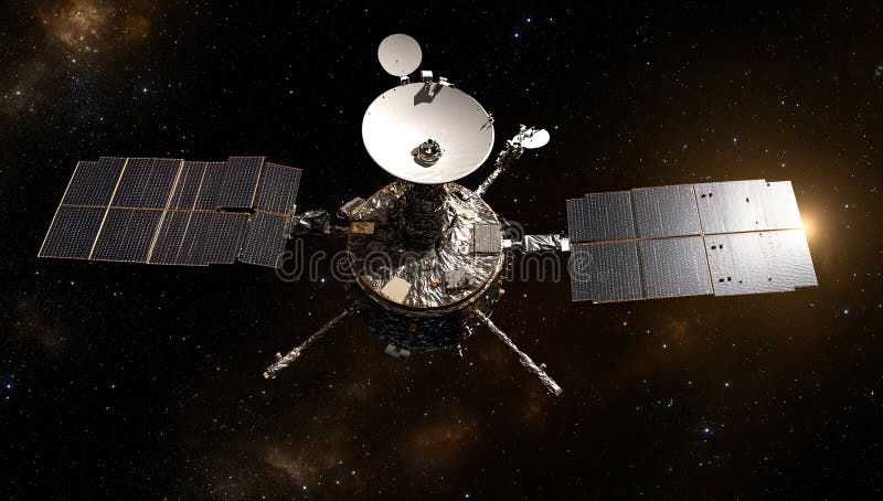 Deep Space Probe stock illustration. Illustration of instrument - 384687975
