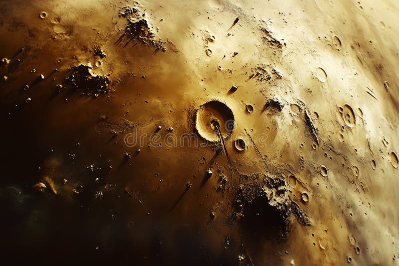 Spacecraft Orbiting Mars with Detailed Views of the Planetâ€™s Surface ...