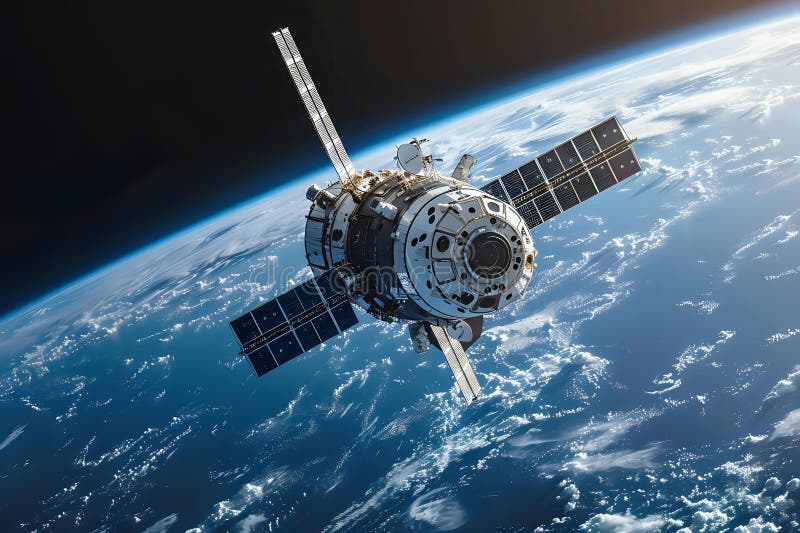 Spacecraft Orbits Earth, a Stunning View of Clouds and Atmosphere from ...