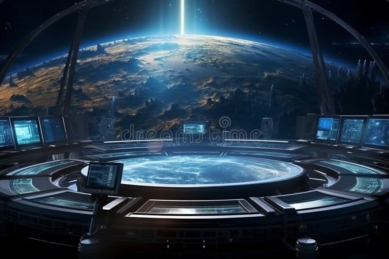 Spacecraft or Satellite Exploring Distant Realms of the Cosmos, Space ...